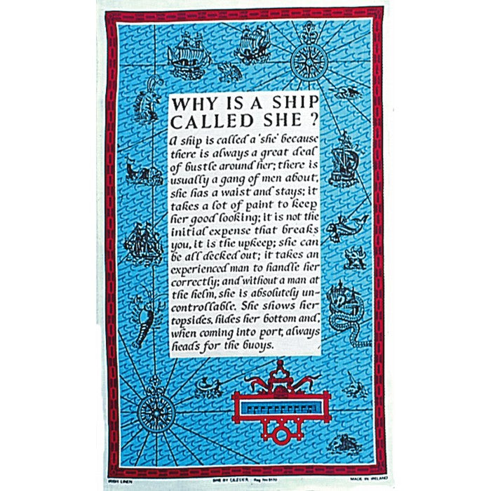 Galley Cloth: Why is a Ship Called She? — T10 Asia